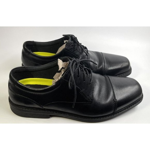 PLUS | Shoes | Bostonian Mens Dress Oxford Cap Toe Flexlite Black Size ...
